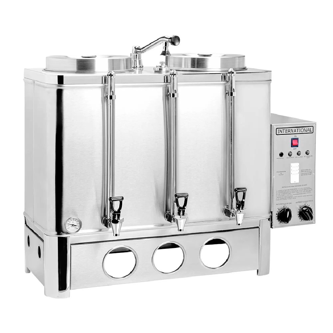 50-50 A INTERNATIONAL Percoladora Automática de 100 litros, para 600 t ...