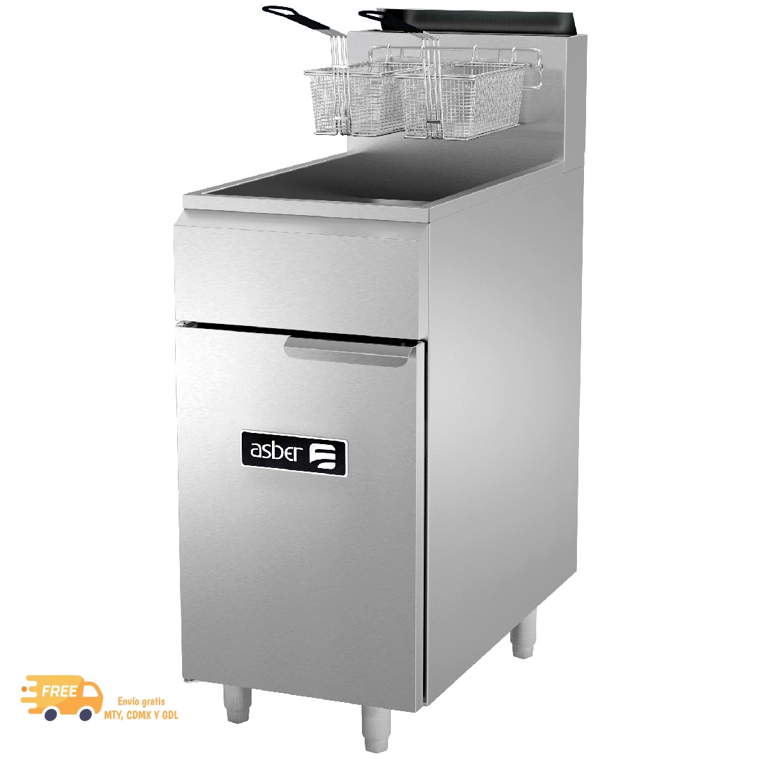 ASBER AEF-50-S FREIDORA A GAS 24 LTS – ALAKARTA COCINAS INDUSTRIALES