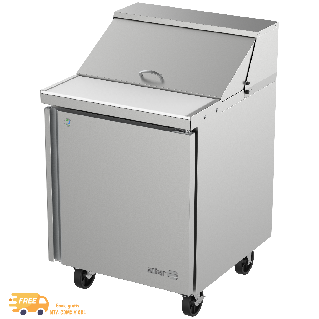 ASBER APTS-27-8 Refrigerated Salad Table 8 Inserts – ALAKARTA COCINAS ...