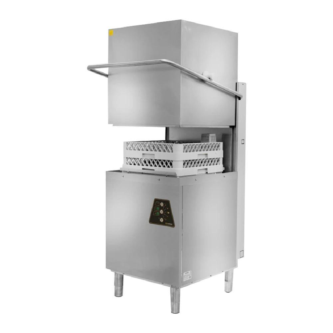 ECOMAX E800-2DP ELECTRIC HOOD-TOP DISHWASHER - Three wash cycles ...